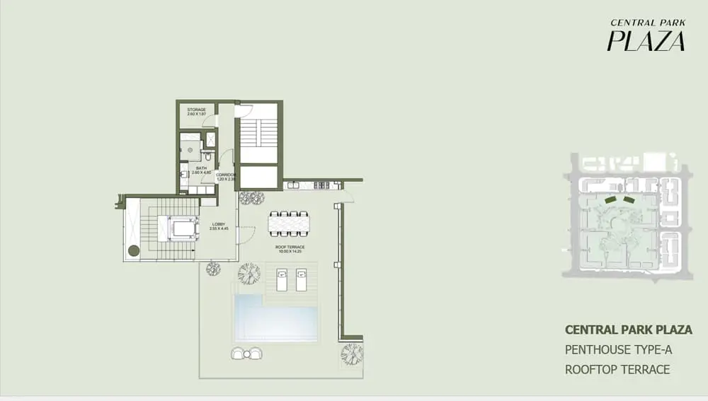 Rooftop Terrace Floor Plans