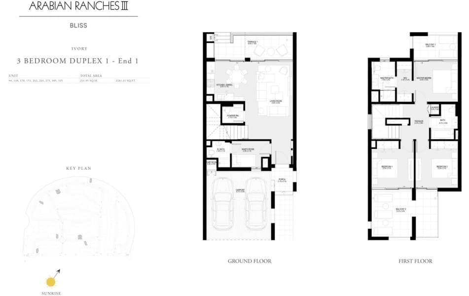 Bliss Townhouses and Villas For Sale & Rent at Arabian Ranches 3