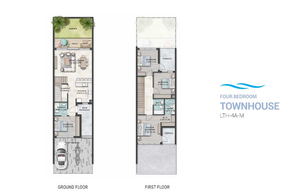 4 Bedroom Townhouse At Damac Lagoons Nice Villas - Binayah Properties