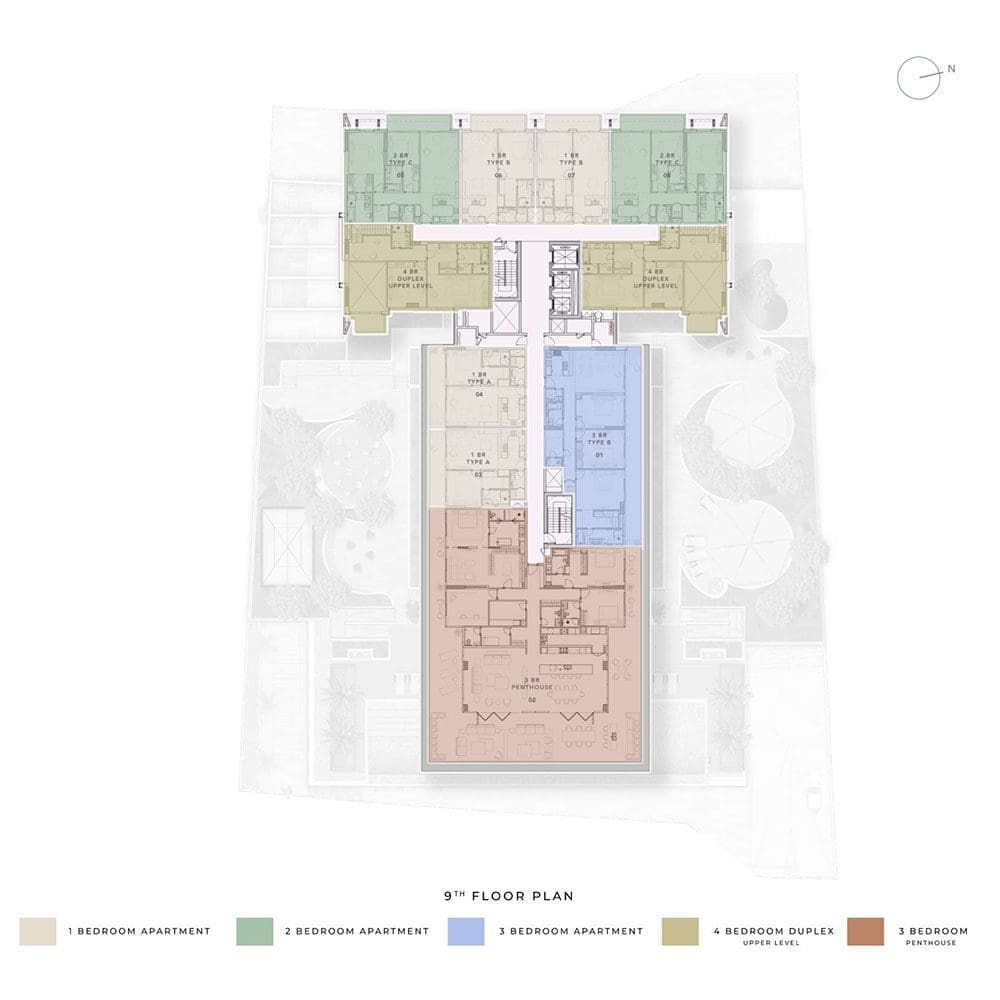 Ellington House 4 - 9th Floor Plans