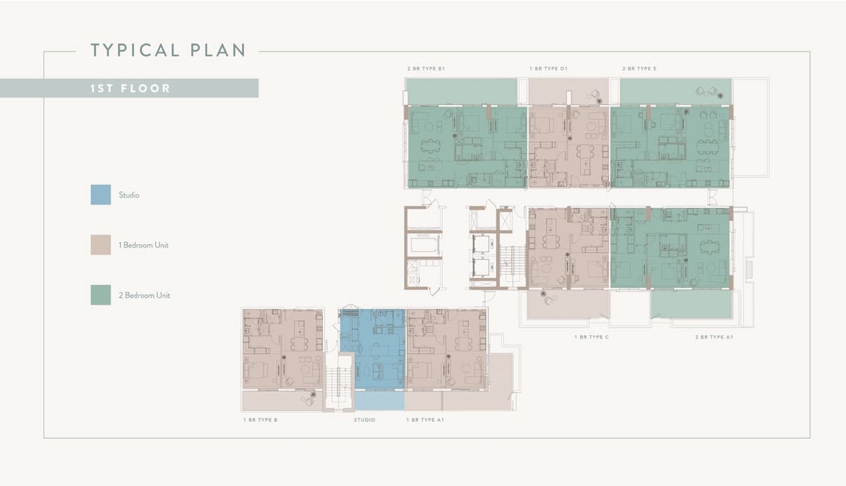 Ellington Berkeley Place Floor Plans