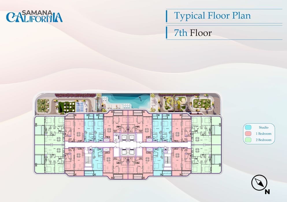 California by Samana 7th Floor Plan