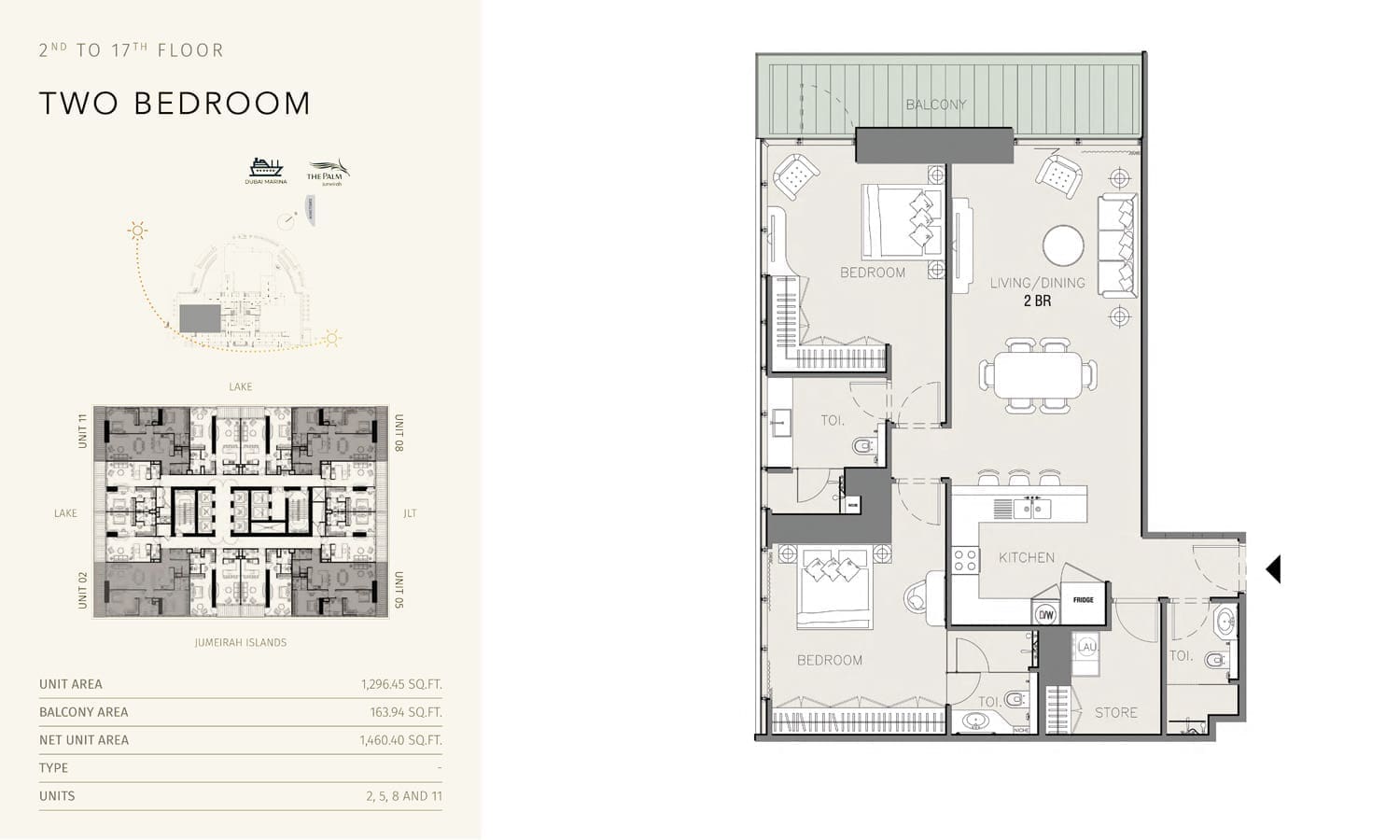 MBL Royal Residence 2 Bedroom Apartment Floor Plan