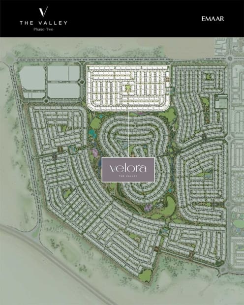 Velora by Emaar Master Plan at The Valley Phase 2