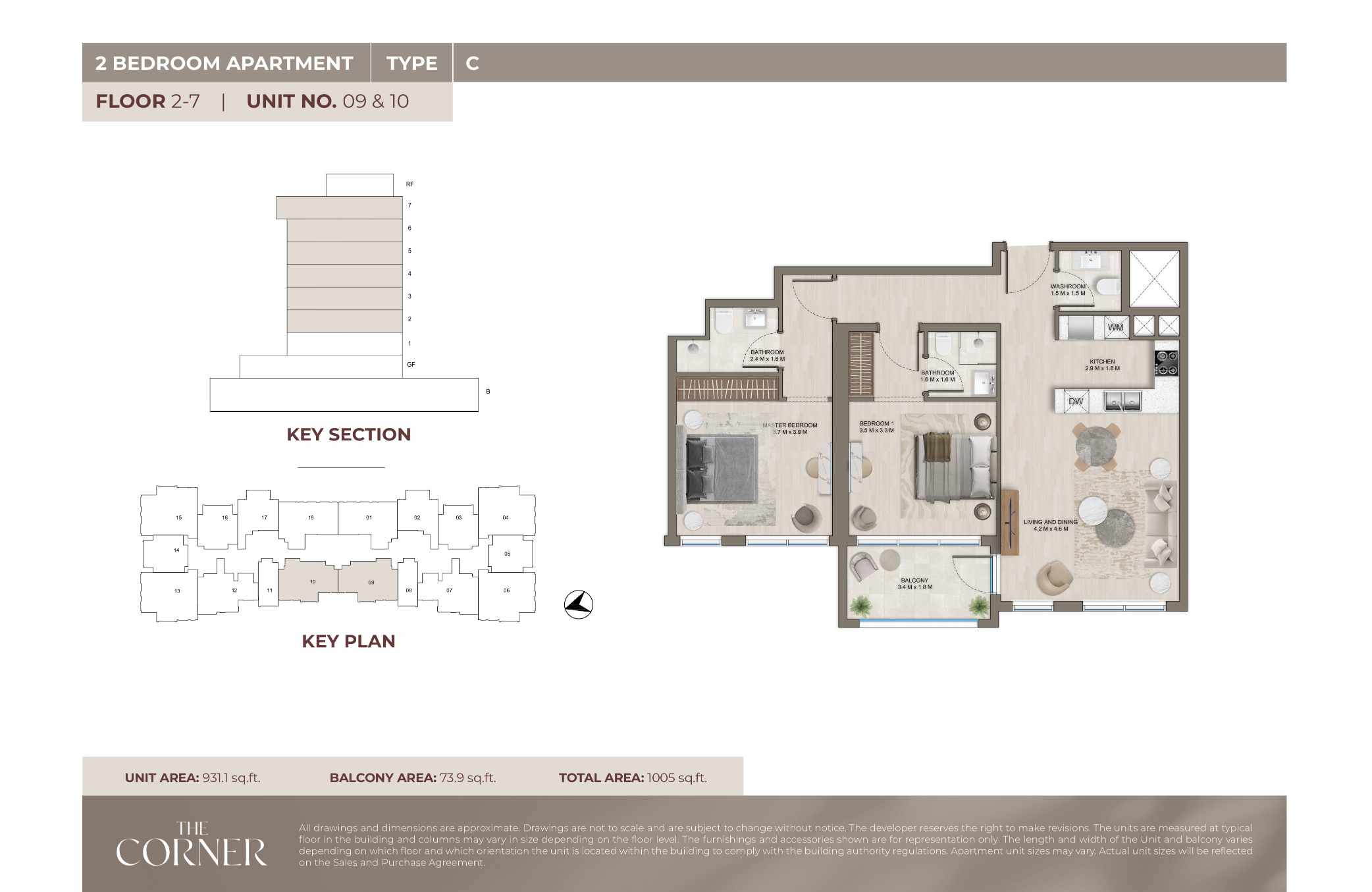 Corner 2 Bedroom Apartment Floor Plan Apartment Floor Plans 1 Bedroom